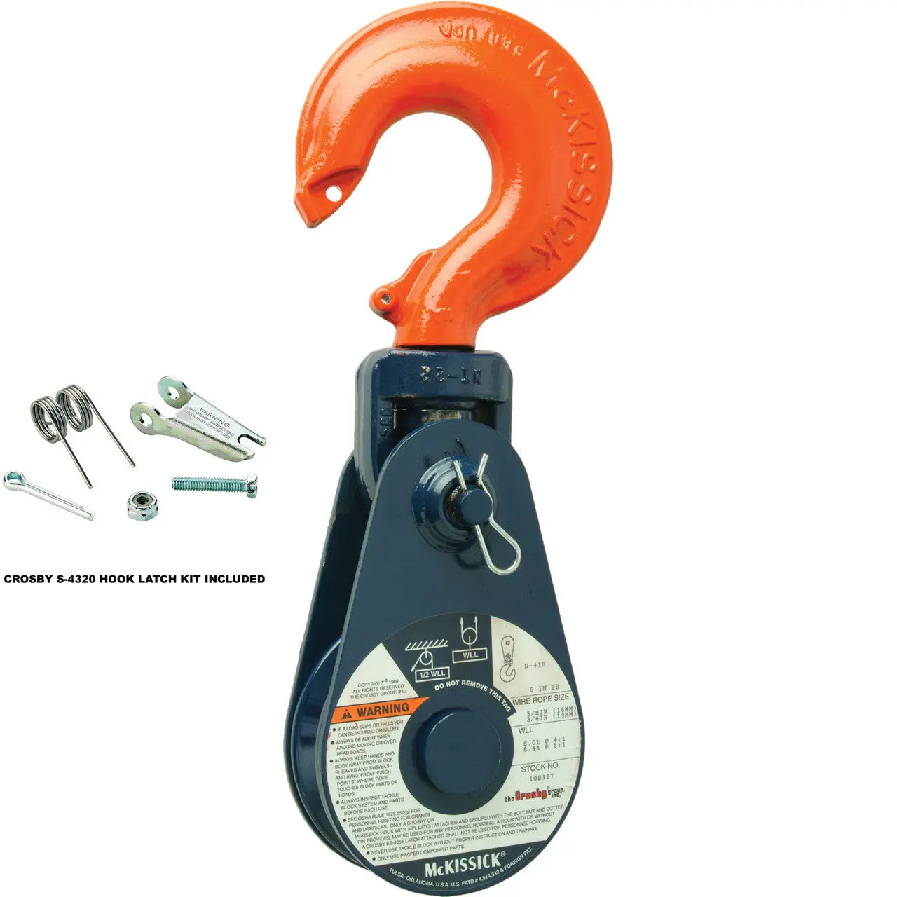 McKissick 418 Series Snatch Block - 8 Ton Capacity – EdgeTec - Hooks